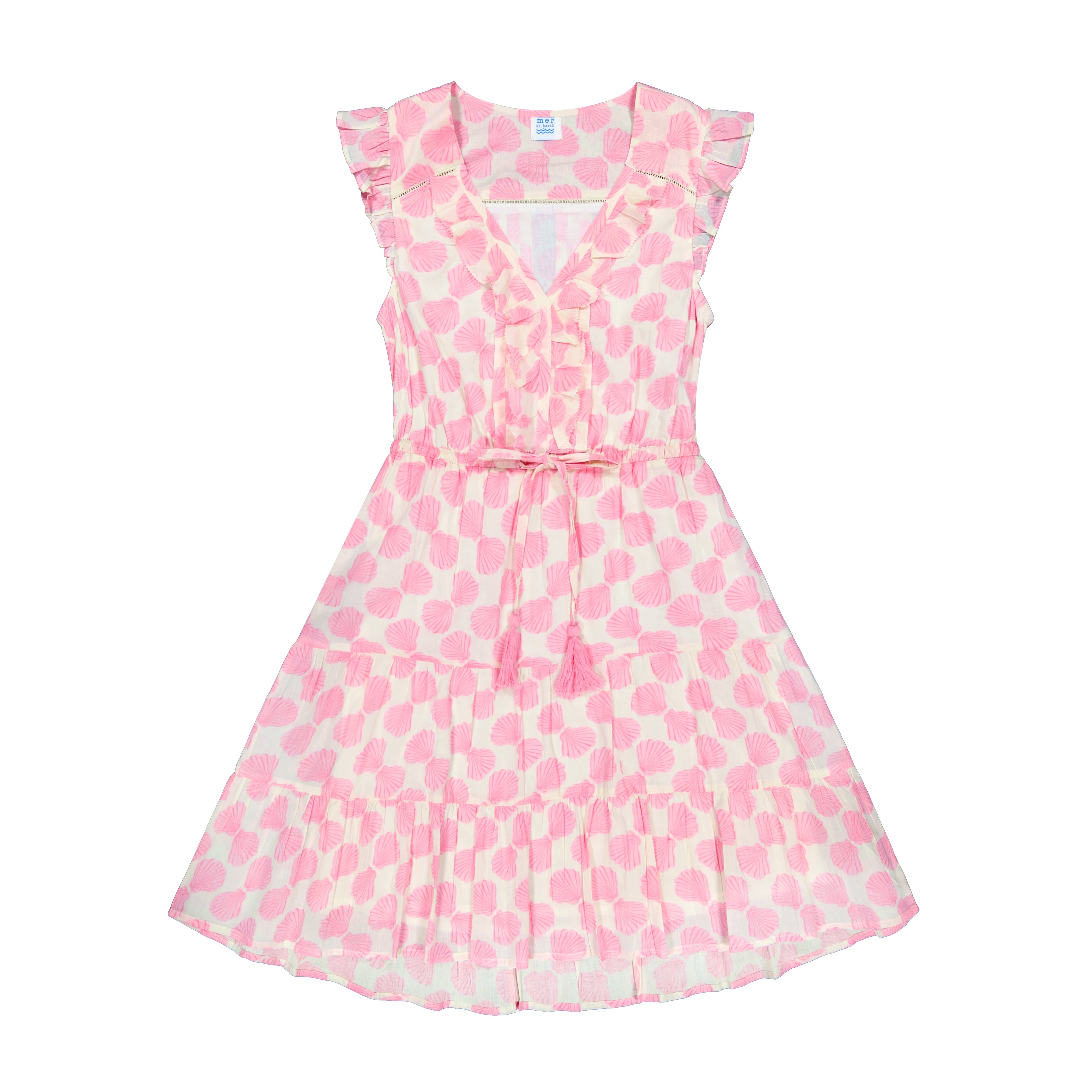Giselle Women's Mini Dress Shell Beach Pink – Blissfully Lavender Boutique