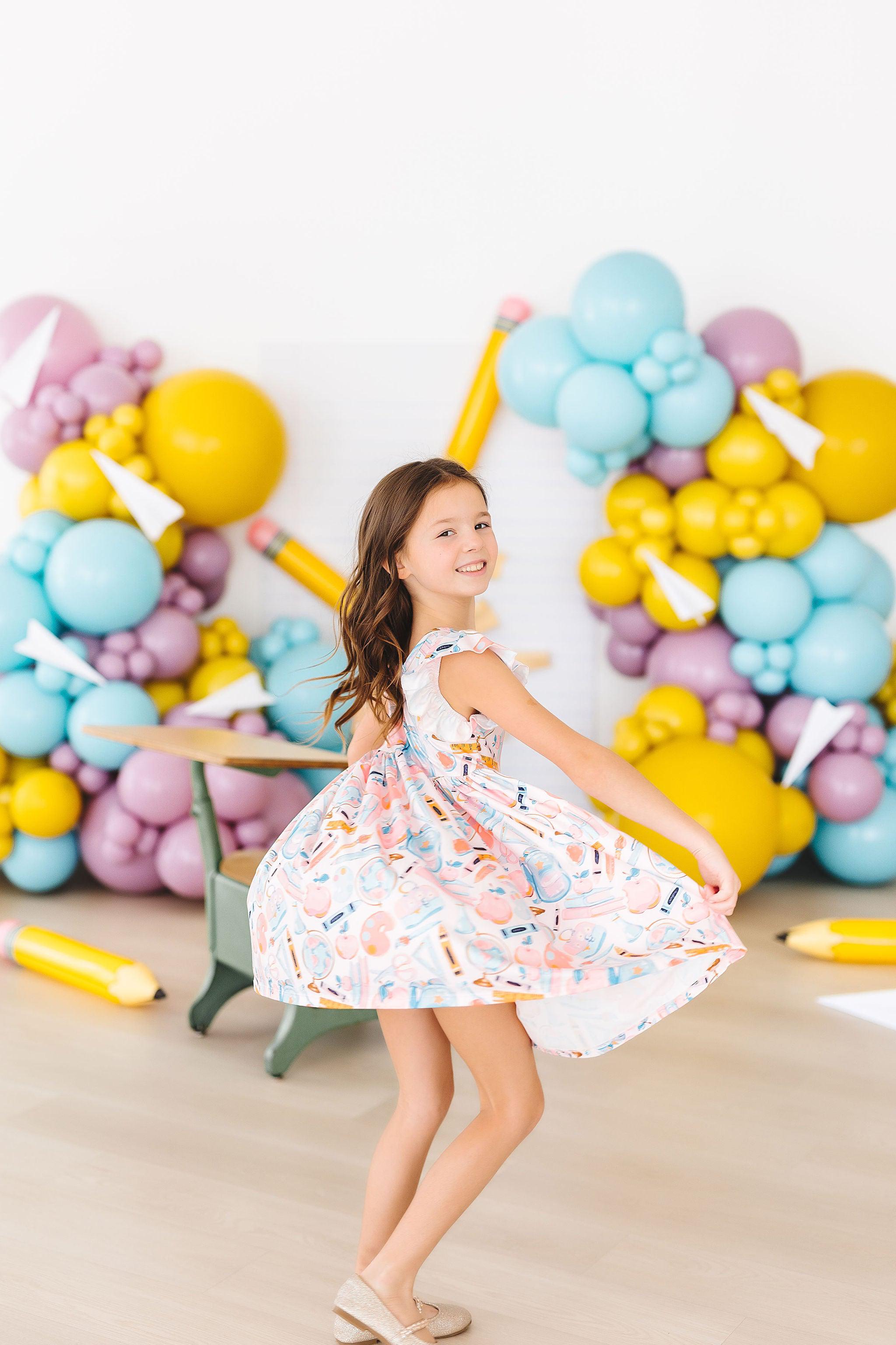 Class Act Flutter Sleeve Twirl Dress – Blissfully Lavender Boutique