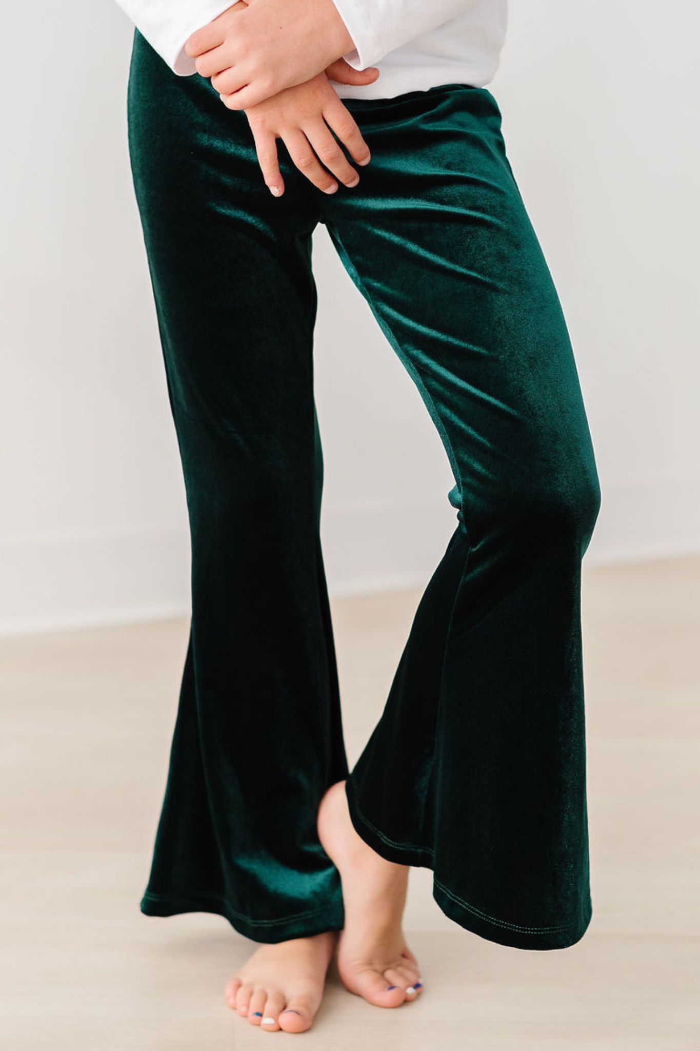 Hunter Green Velvet Bells – Blissfully Lavender Boutique