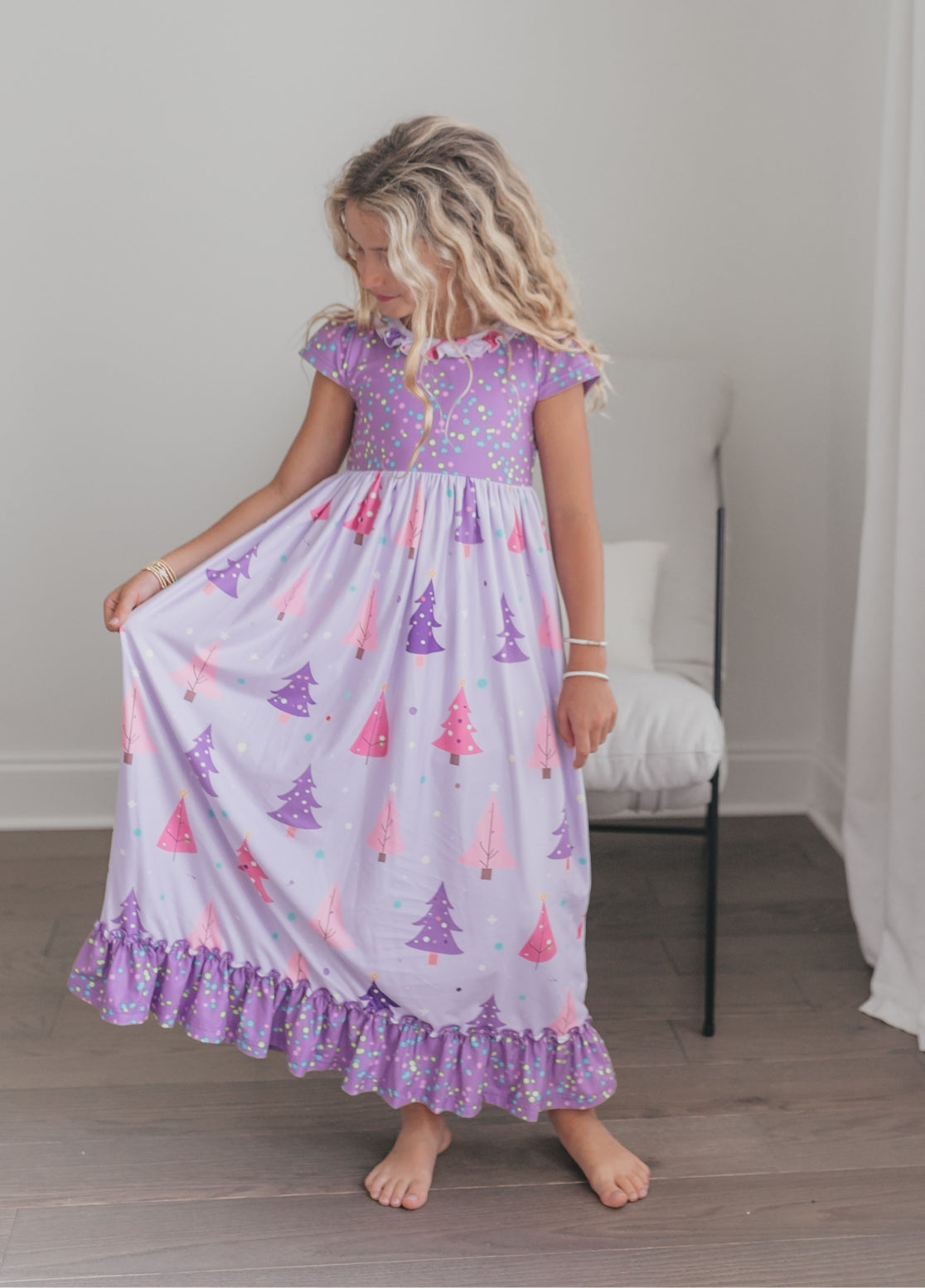 Purple Tree Lounge Gown – Blissfully Lavender Boutique