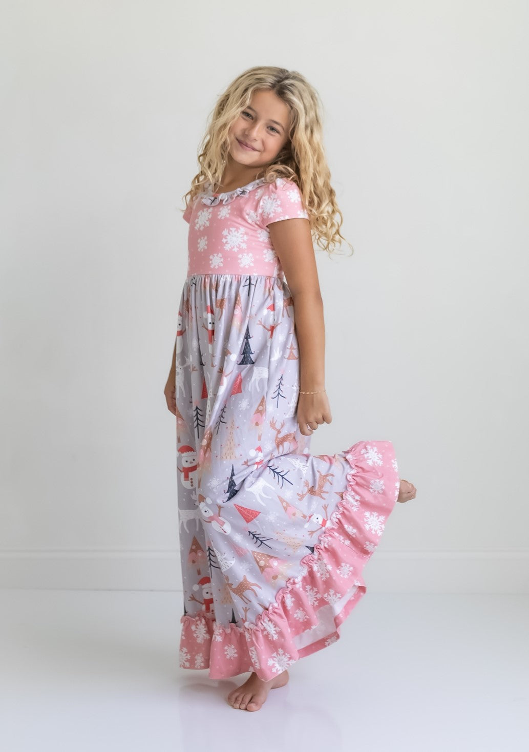 Snowman Lounge Play Gown – Blissfully Lavender Boutique